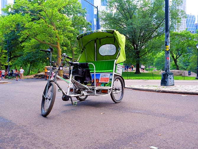 Visite de Central Park en pédicab - NewYorkCity.fr